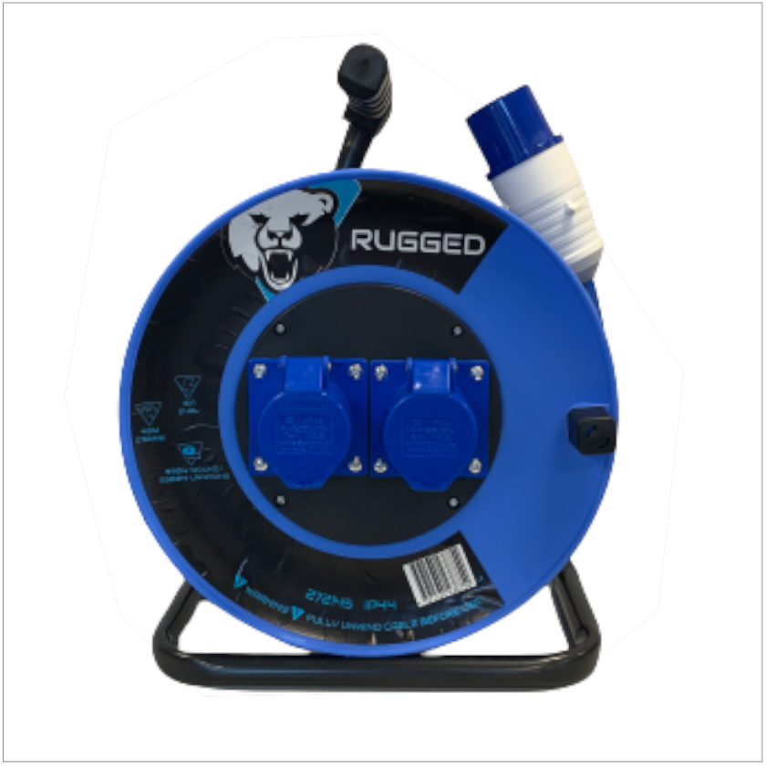 40 Mtr 16A 220V 2 Socket 2.5mm Cable Reel Dublin Hardware – Kellys ...