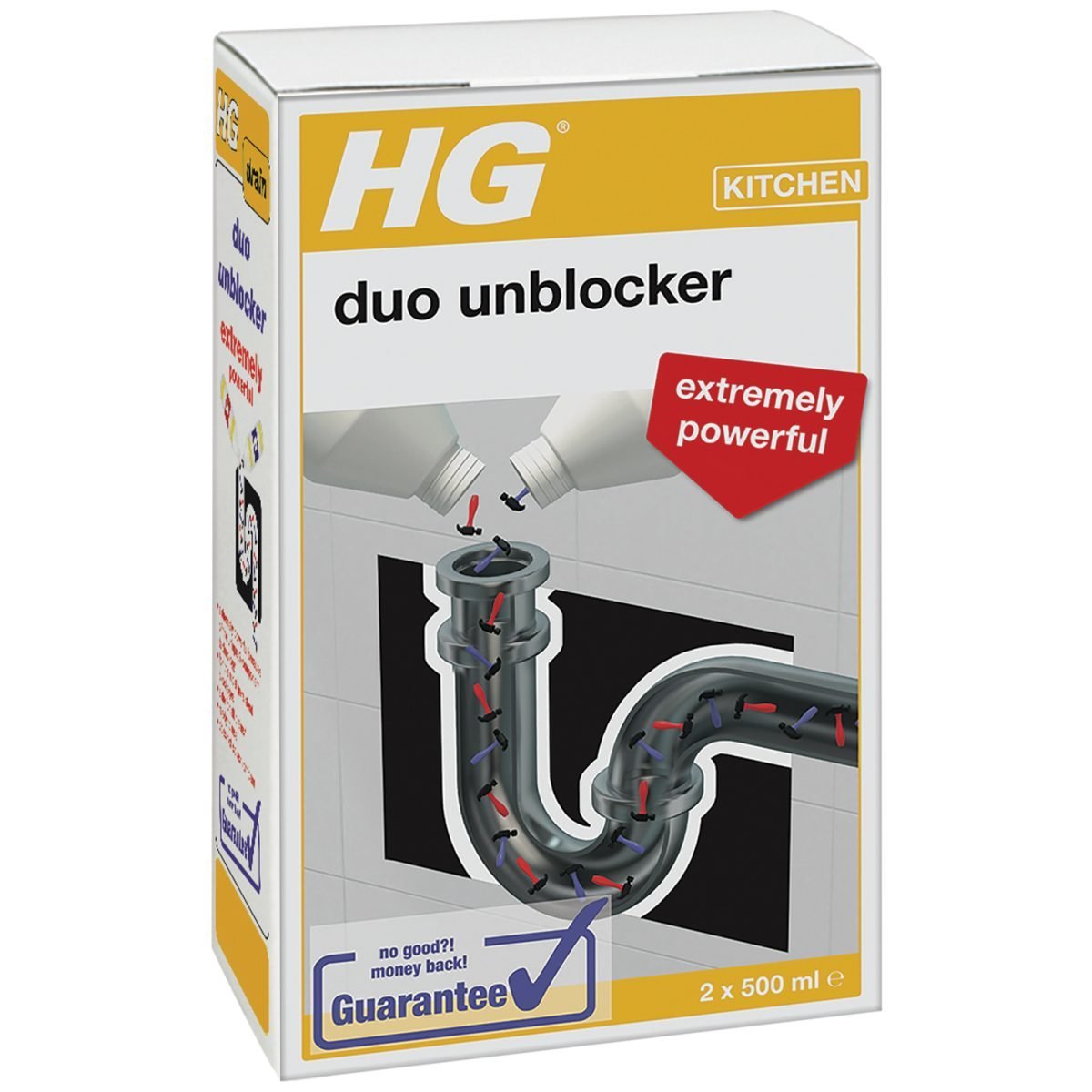 HG Duo Drain Unblocker 500ml Dublin Hardware – Kellys Homevalue