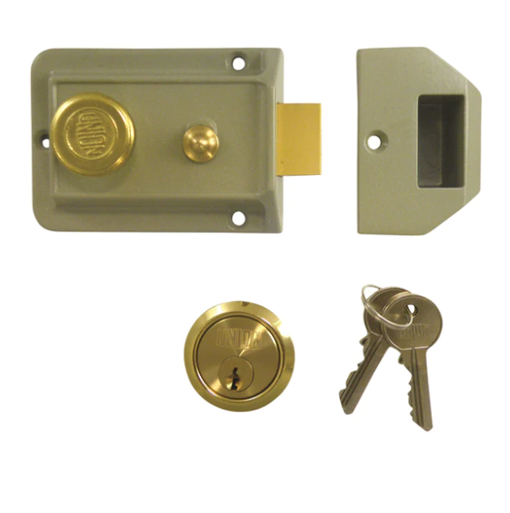 Union Cylinder Night Latch Y-1022C-ENB-PL-2K Dublin Hardware – Kellys ...