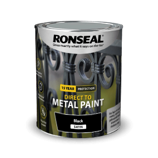 Ronseal Direct to Metal Paint Black Satin Dublin Hardware – Kellys ...